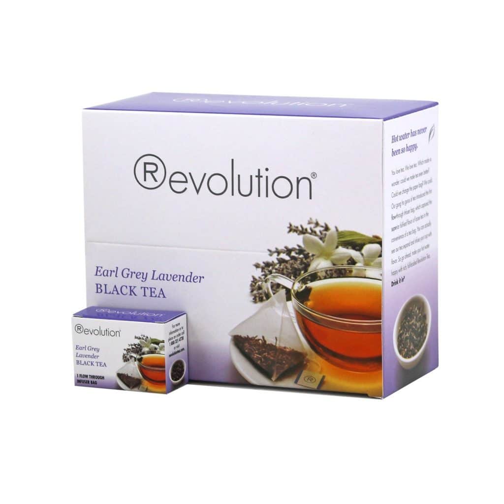 Revolution Tea Earl grey lavender single serve box 30 stuks - Koffie Totaal